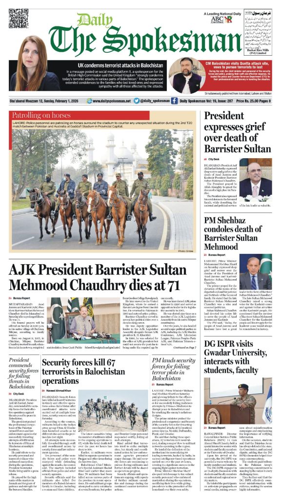 Daily The Spokesman 01 February 2026 PDF - The Daily Spokesman