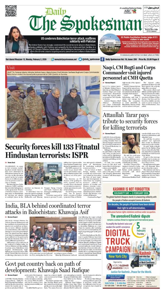 Daily The Spokesman 02 February 2026 PDF - The Daily Spokesman