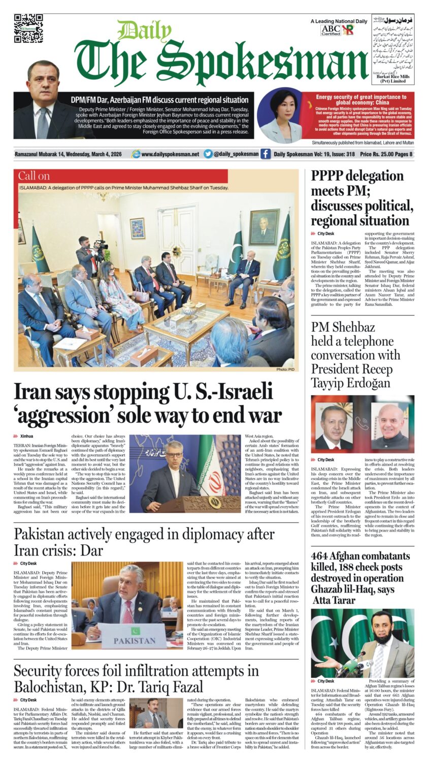 Daily The Spokesman 04 March 2026 - The Daily Spokesman